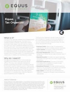 Tax Organizer - Equus Software