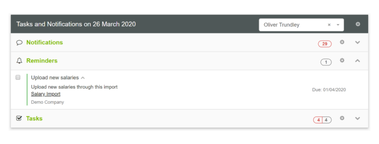 Company Level Tasks & Reminders - AssignmentPro | Equus Software
