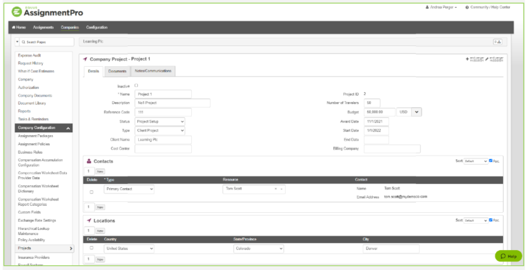 Project Features - AssignmentPro | Equus Software
