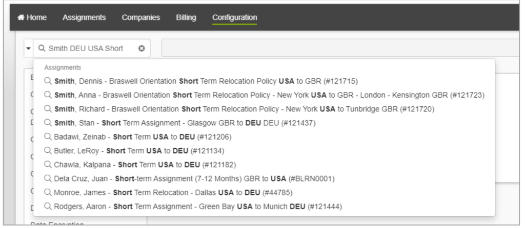Search Box Enhancements - AssignmentPro | Equus Software