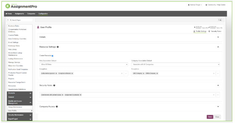 Enhanced User Management - AssignmentPro | Equus Software